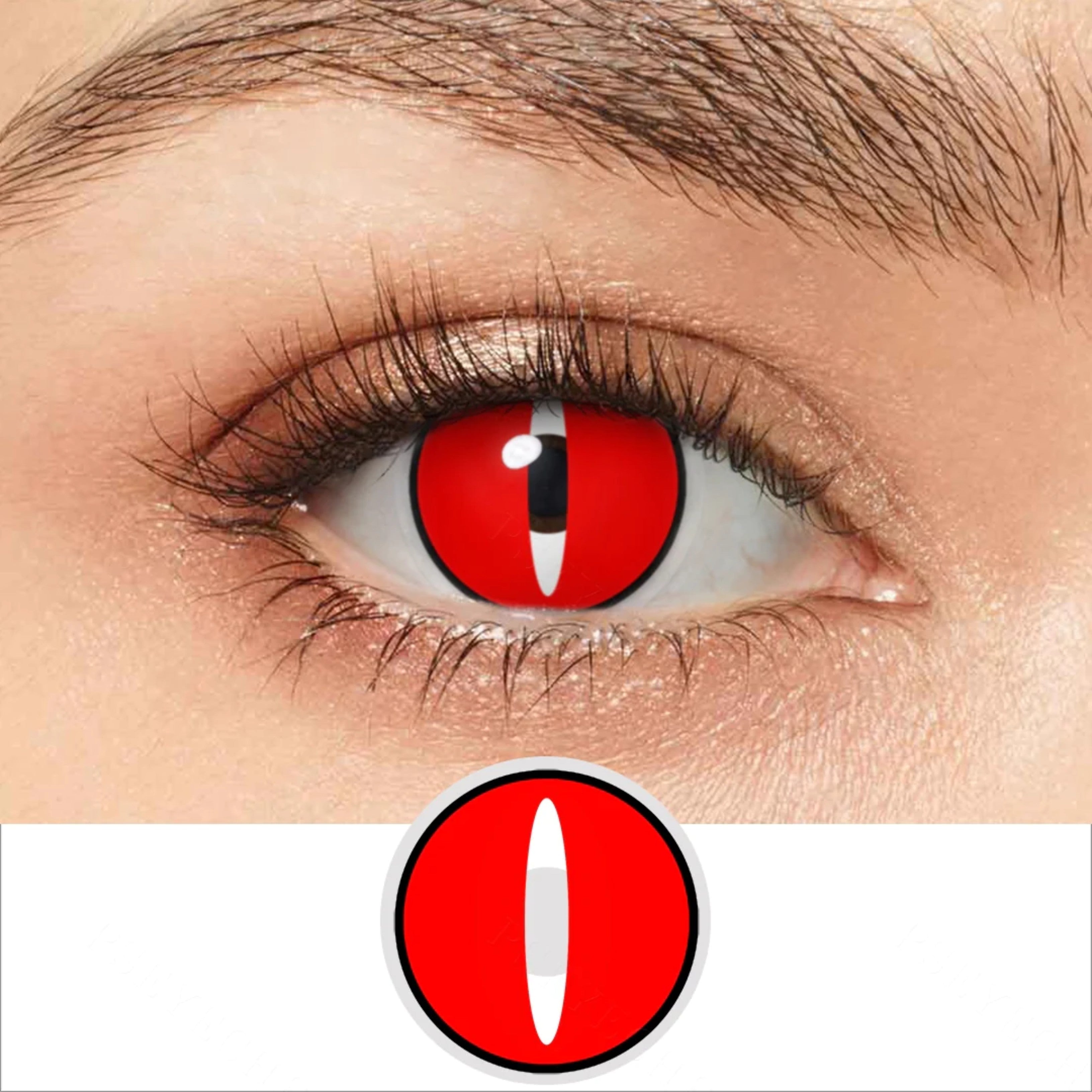 Red Demon Eyes Contact Lenses – Halloween Contact Lenses