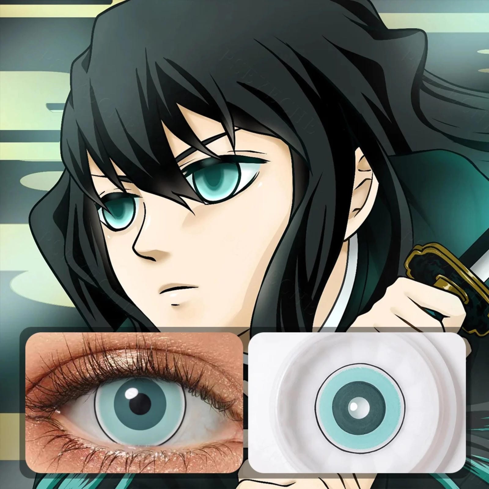 Demon Slayer Inosuke Eye Contacts – Halloween Contact Lenses