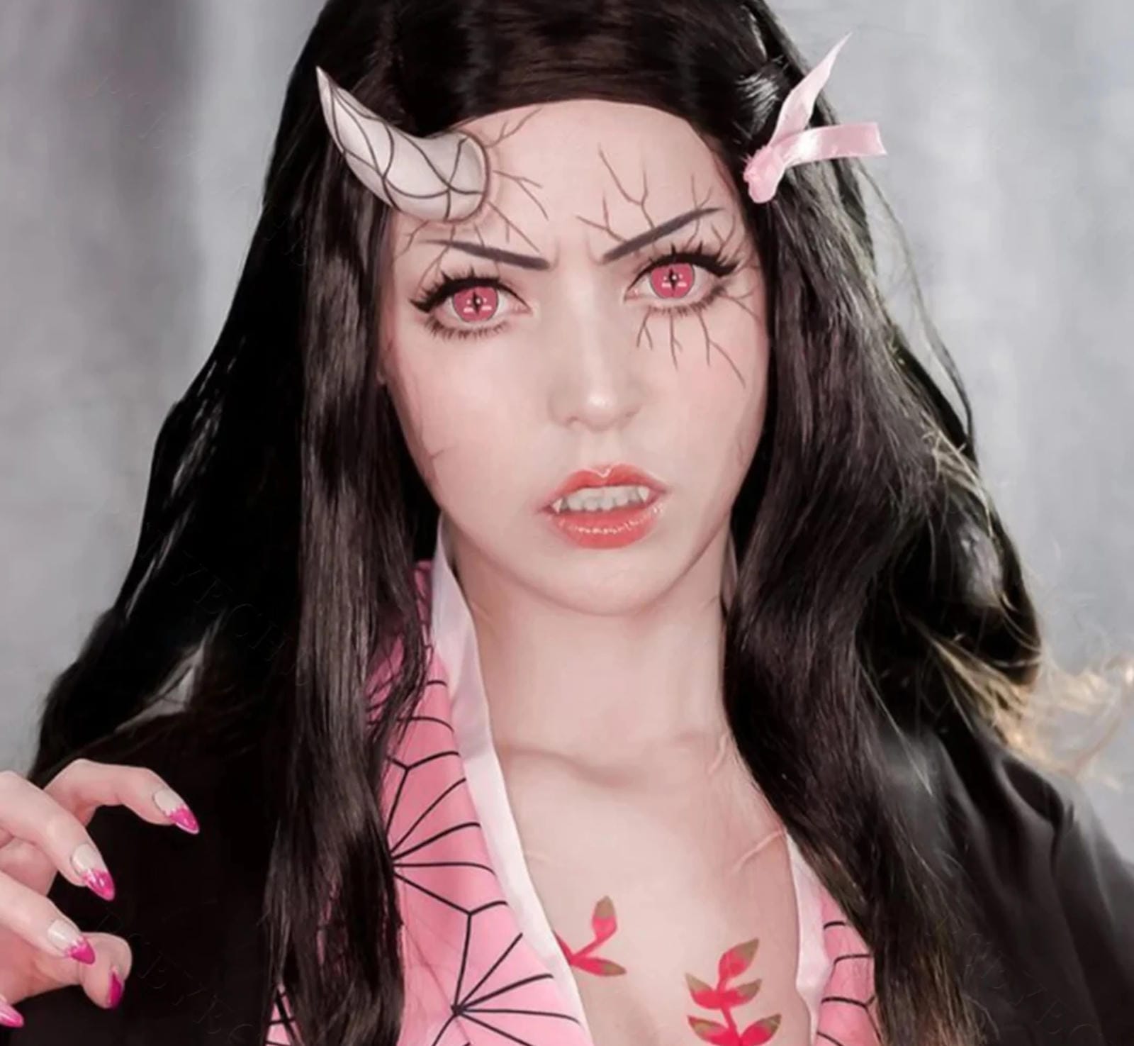 Demon Slayer Nezuko Kamado – Halloween Contact Lenses
