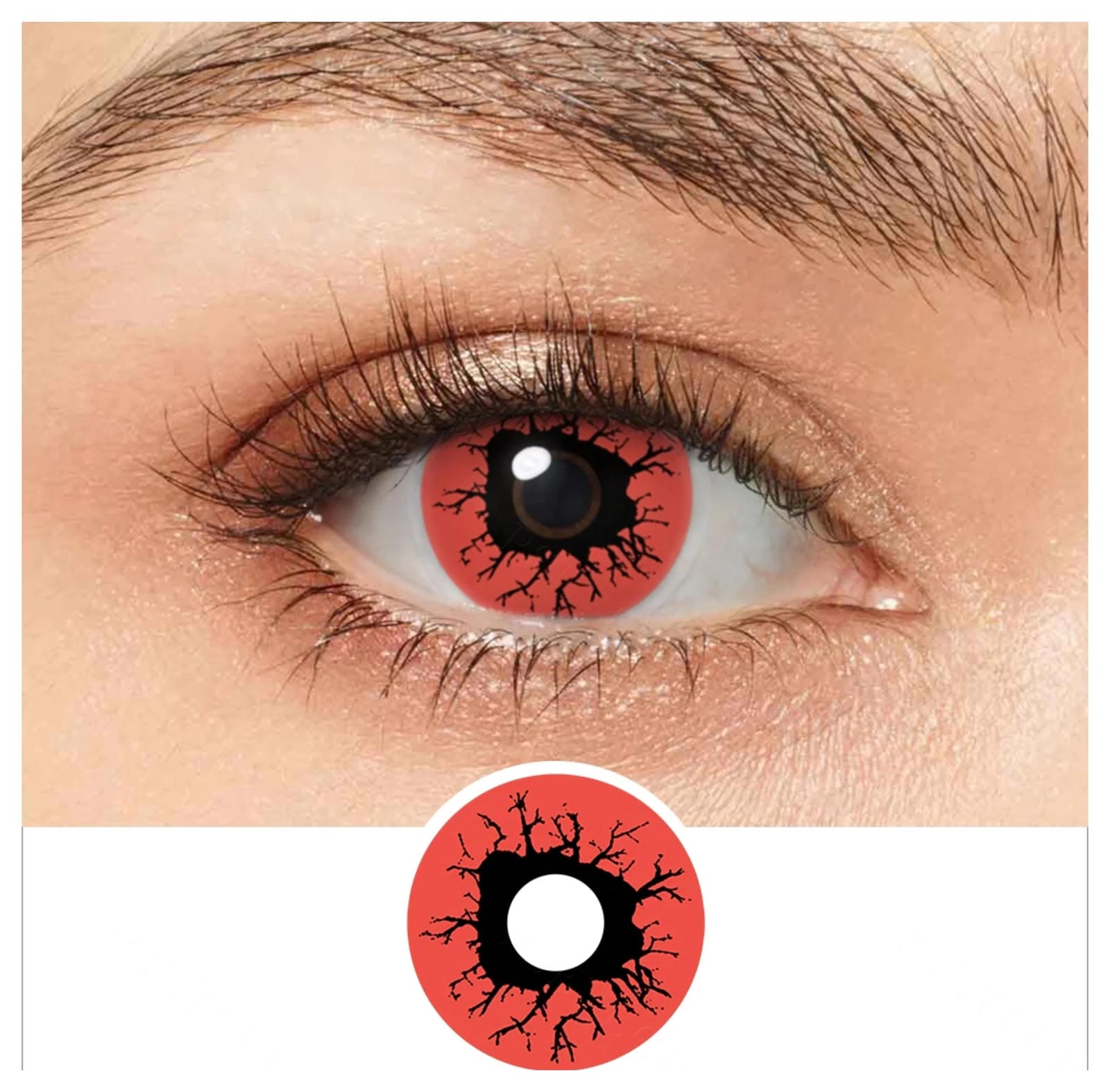 Red Slipknot Cosplay Contacts – Halloween Contact Lenses