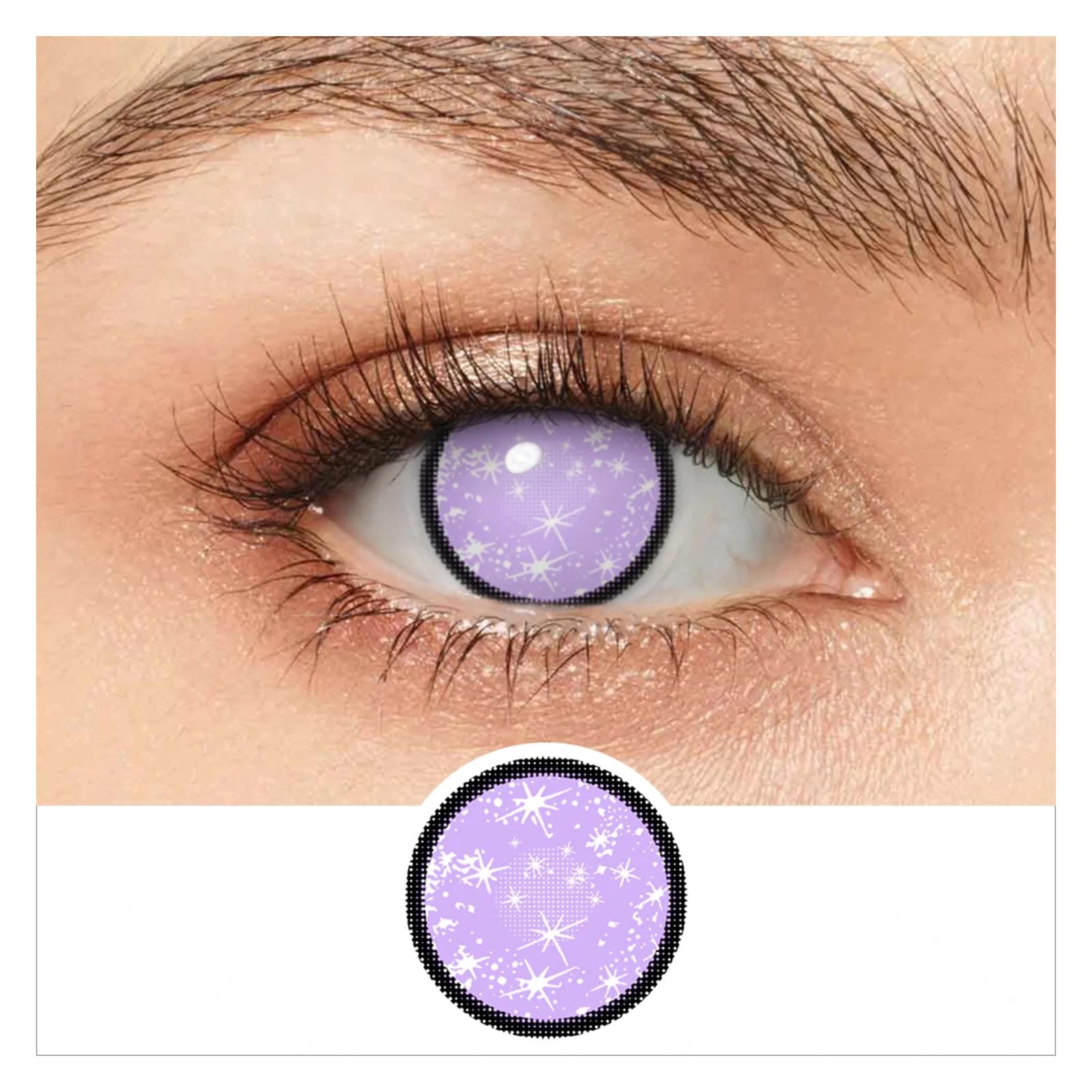 Kokomi Cosplay Violet Galaxy Contacts – Halloween Contact Lenses