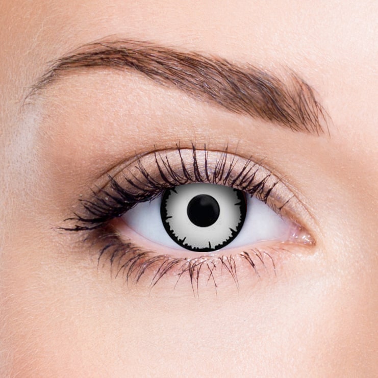 Dead White Contact Lenses | Dead White Contacts for Halloween & Fancy ...