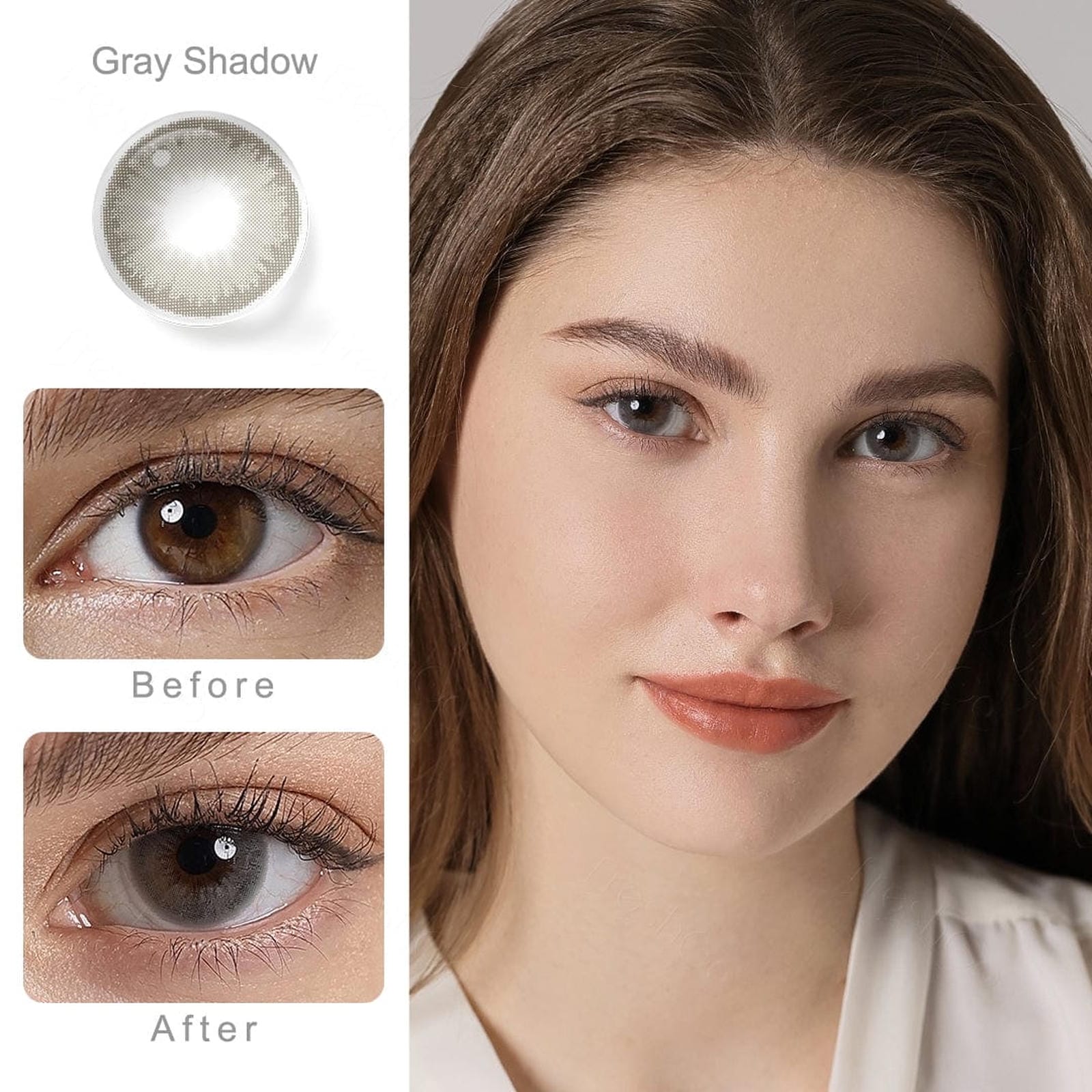 Diamond Gray Shadow Coloured Contacts – Halloween Contact Lenses